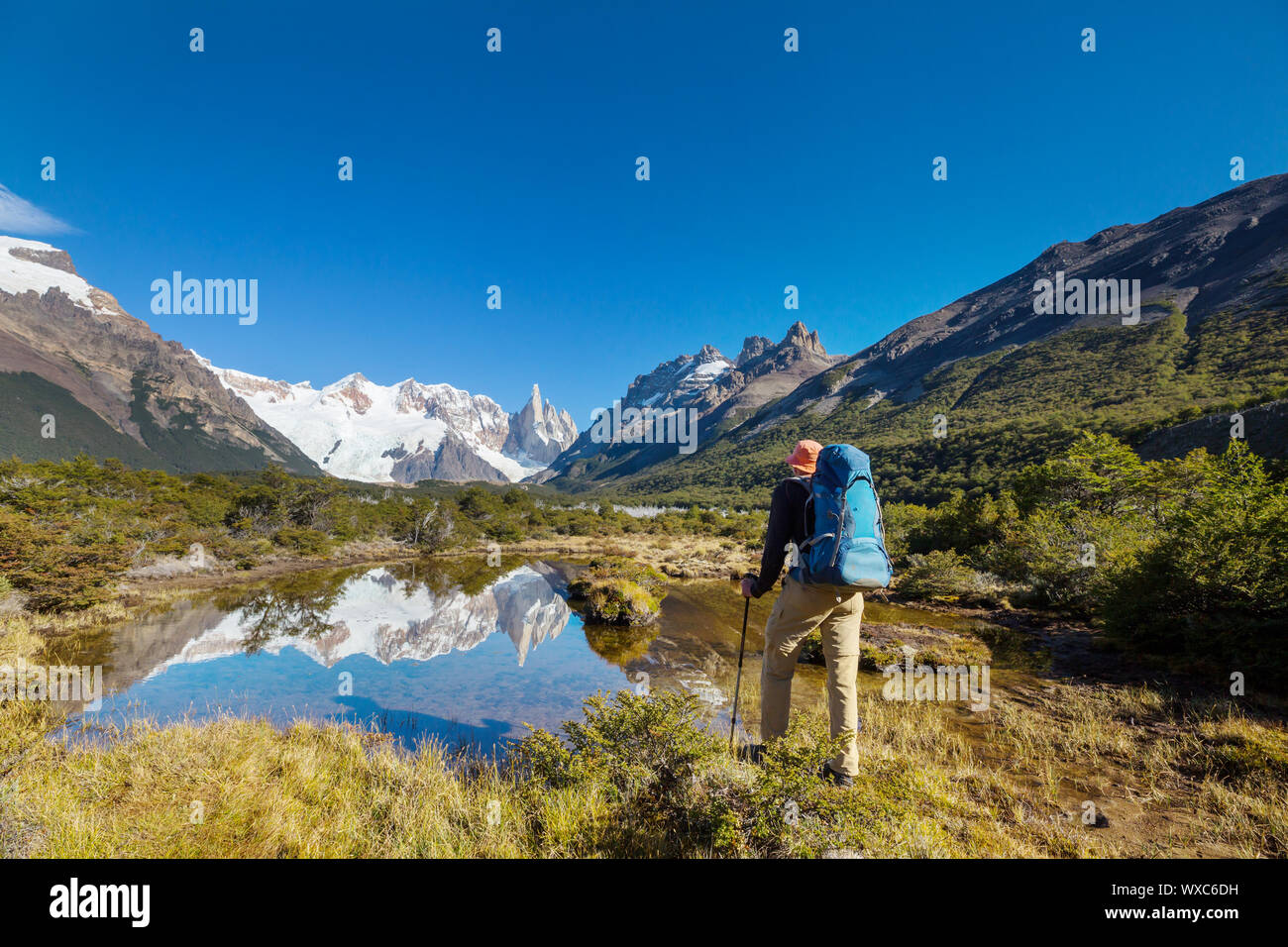Hike in Patagonia Stock Photo - Alamy