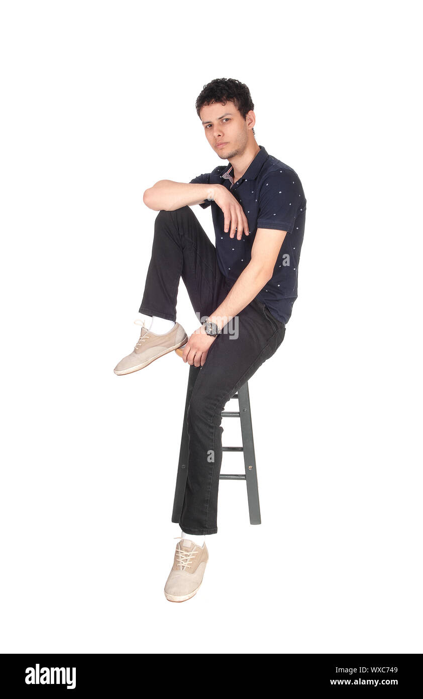 Male model sitting chair hi-res stock photography and images - Alamy