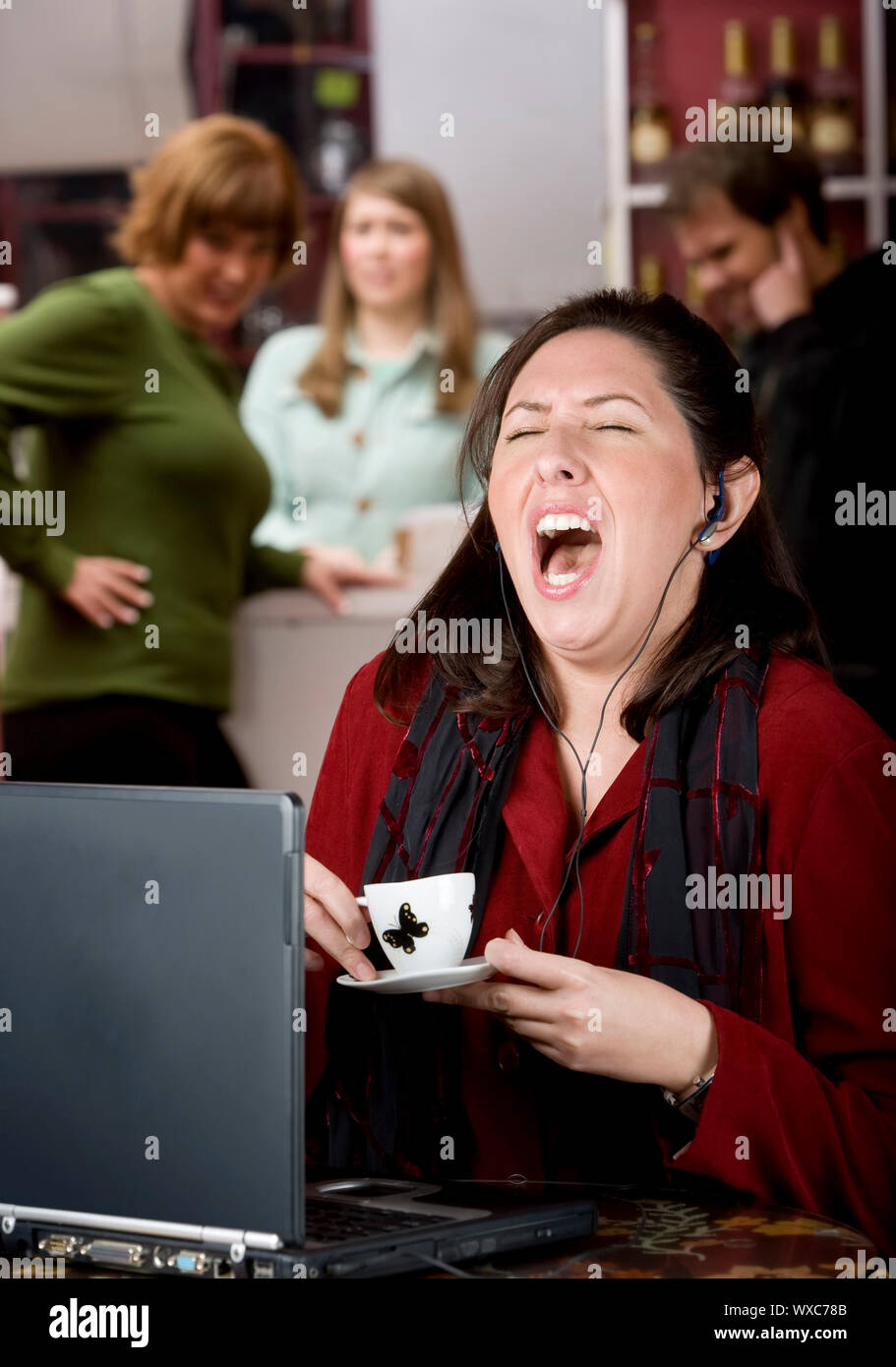 Obnoxious woman hi-res stock photography and images - Alamy