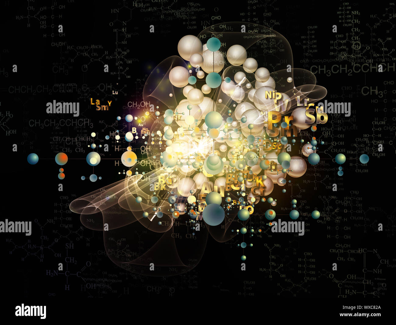 Background design of chemistry related design elements on the subject ...