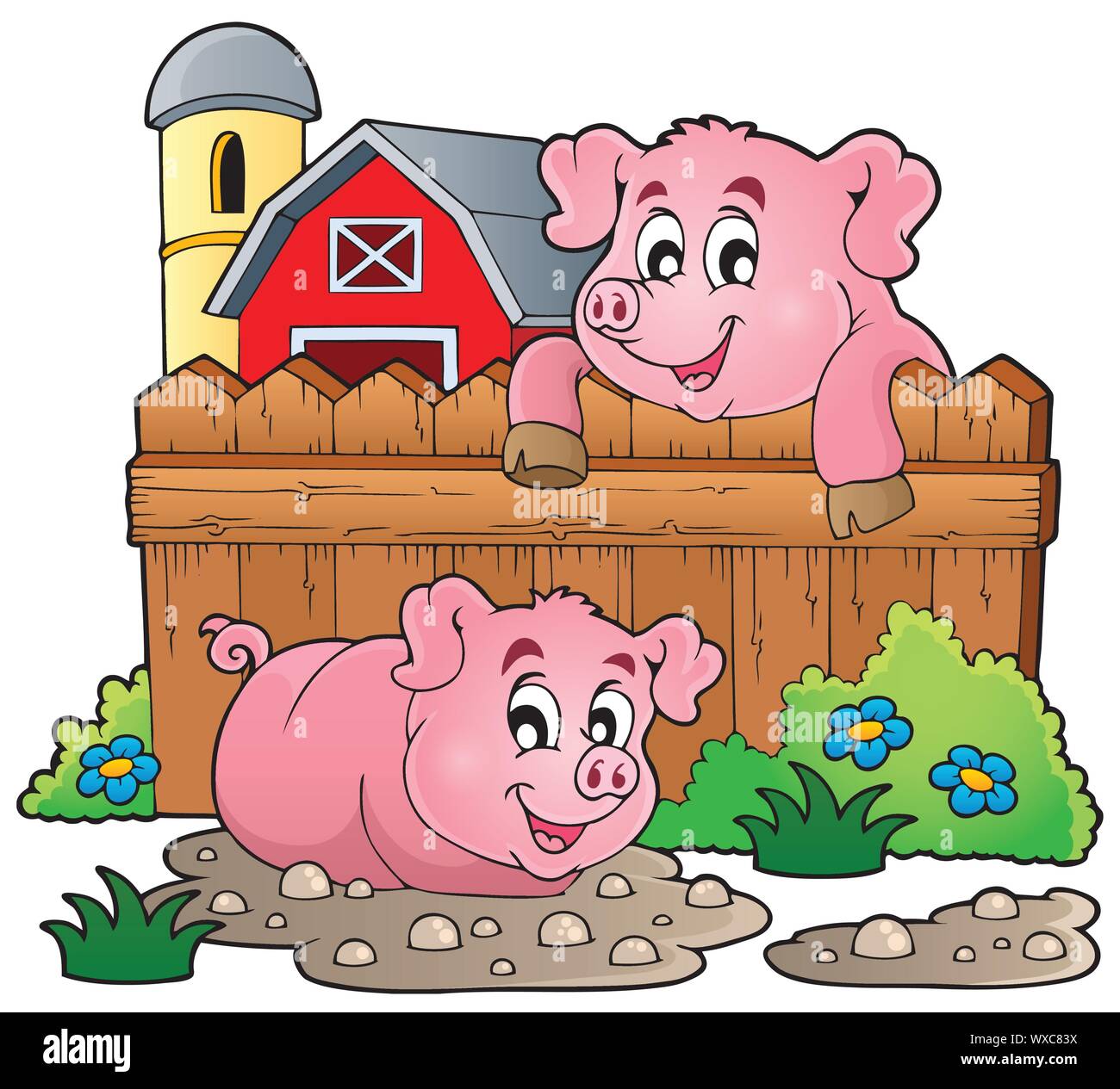 Pig theme image 4 Stock Vector Image & Art - Alamy