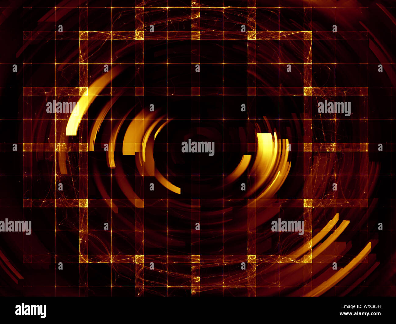 Interplay of geometric screens on the subject of modern technology and ...