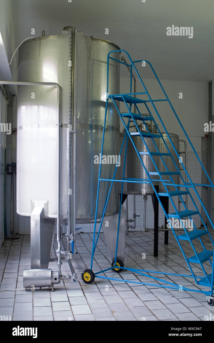 Industrial water vat in factory or brewery Stock Photo - Alamy