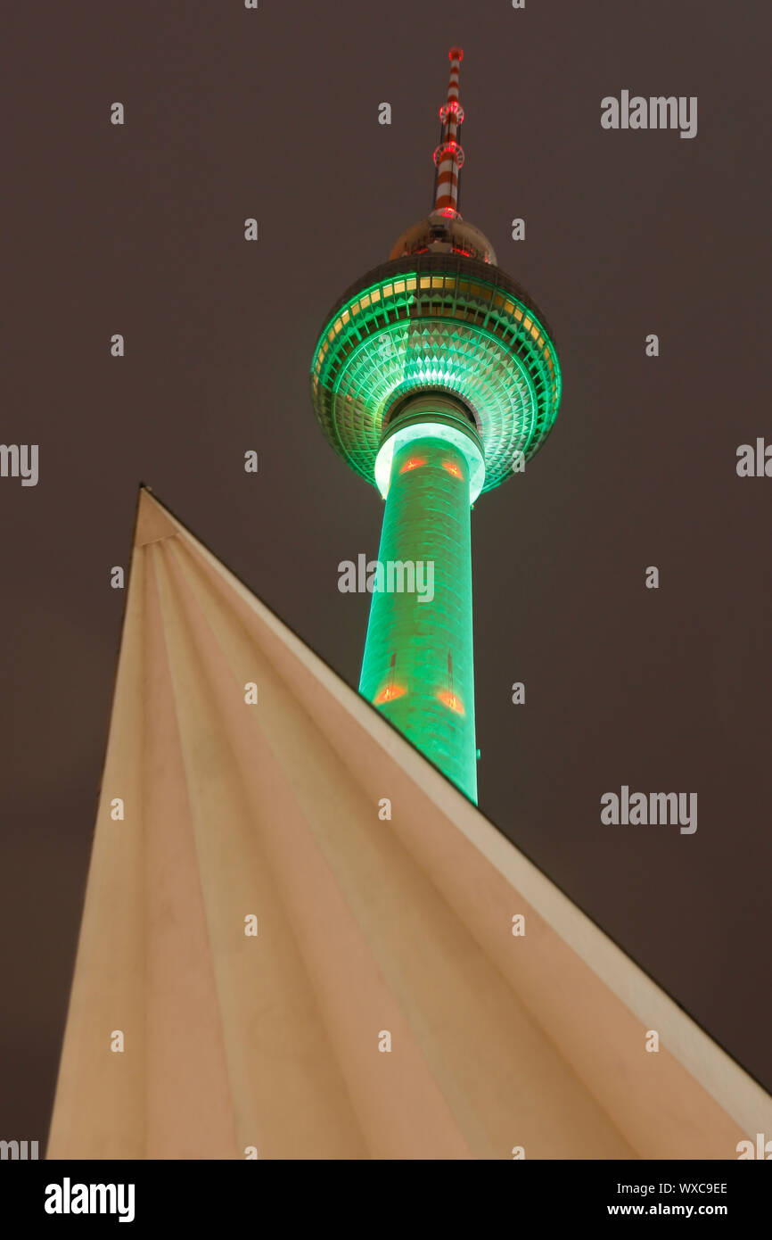 Festival of lights, Television tower Berlin Stock Photo - Alamy