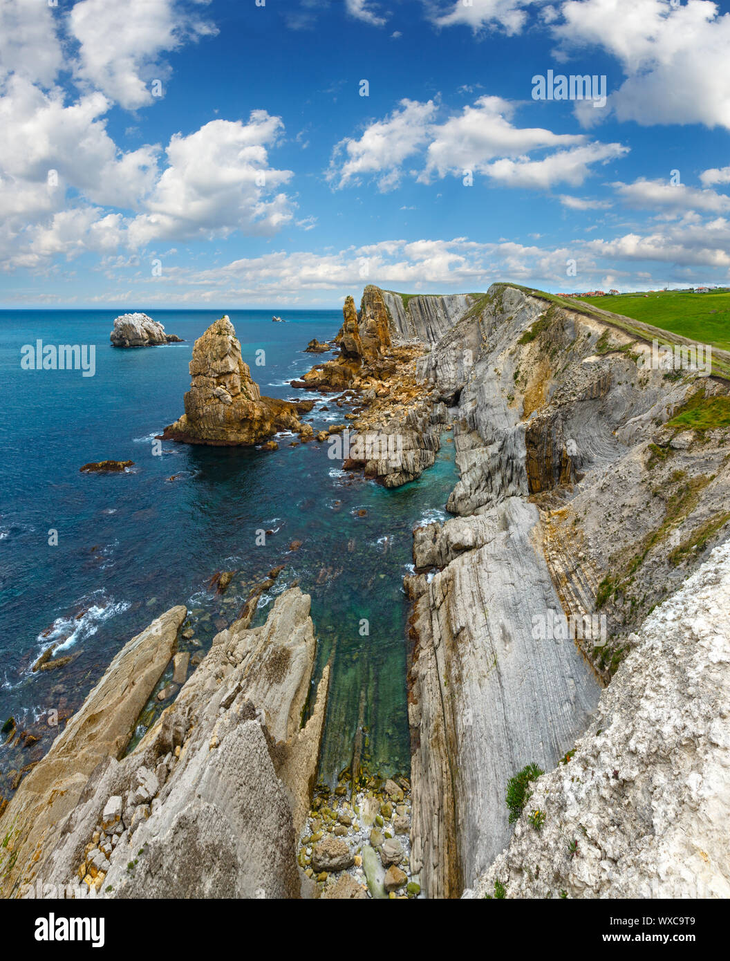 Atlantic ocean coastline near Portio Beach Stock Photo - Alamy