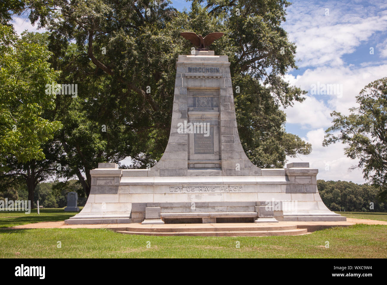 Monument at Andersonville National Historic Site in Georgia Stock Photo ...