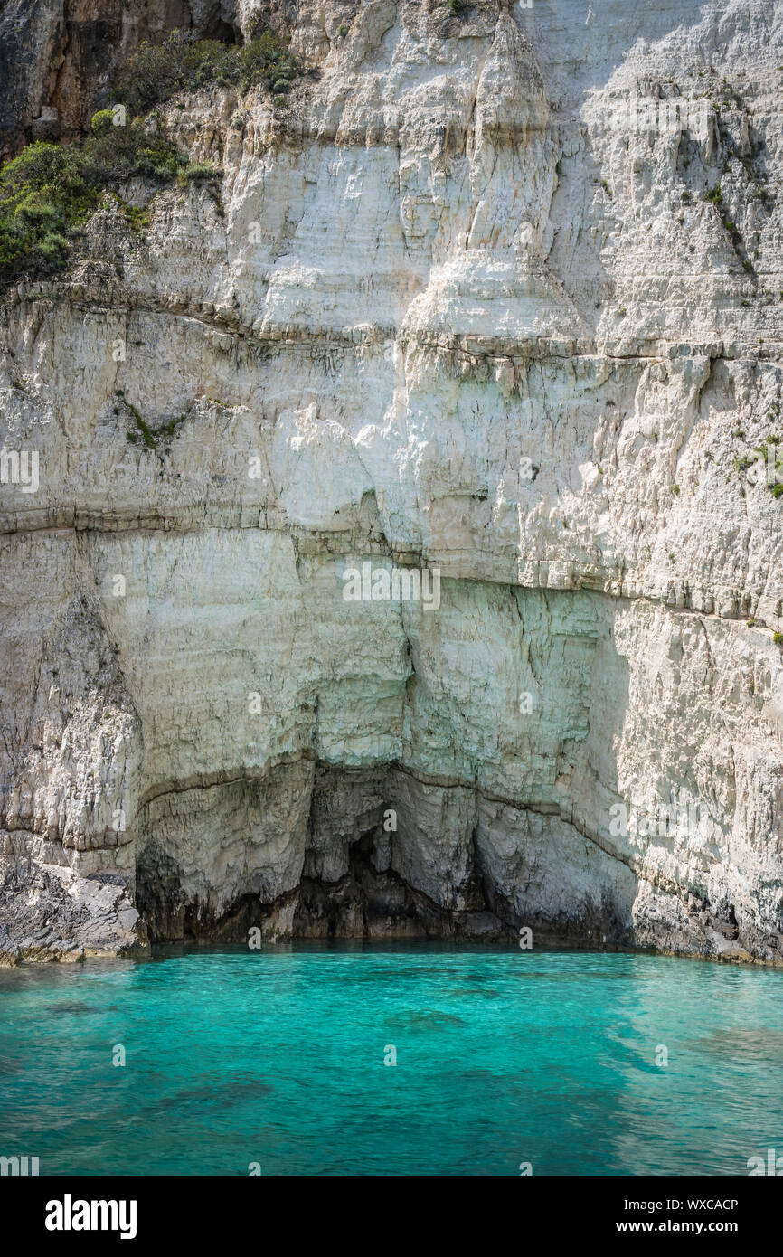 Turquoise water under Blue Caves Stock Photo - Alamy