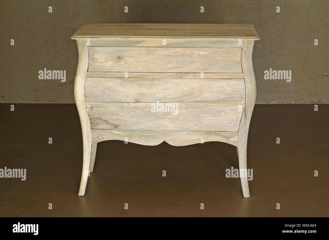 Hand crafted classic wooden dresser Stock Photo - Alamy