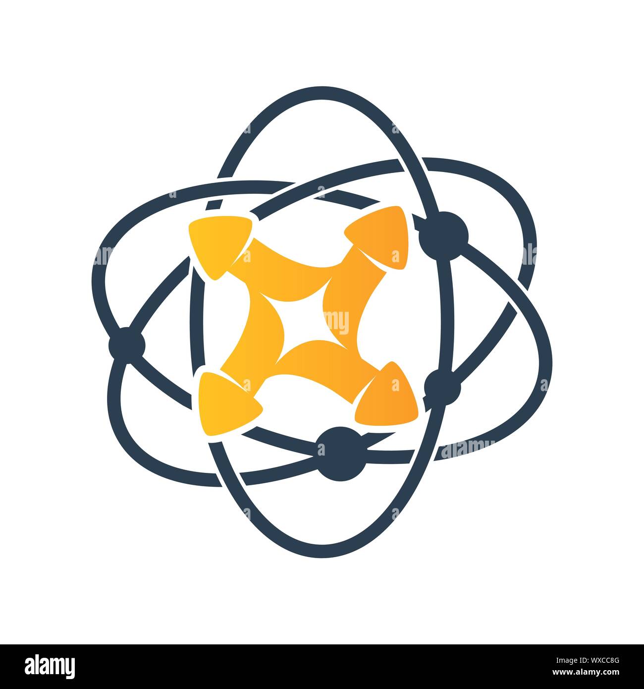 Technology Arrow Direction Vector color Isolated Stock Vector Image ...