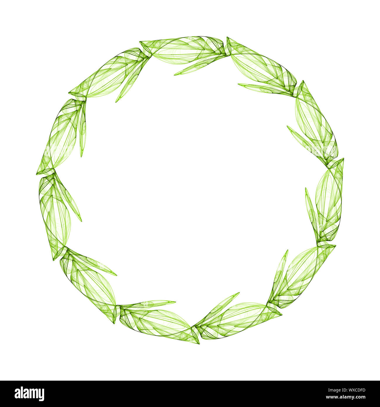 An illustration of a nice green prize of honor Stock Photo - Alamy