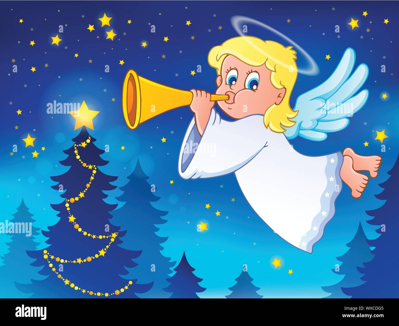 Angel theme image 4 Stock Vector Image & Art - Alamy