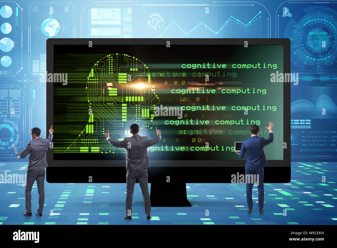 Cognitive computing and machine learning concept Stock Photo - Alamy