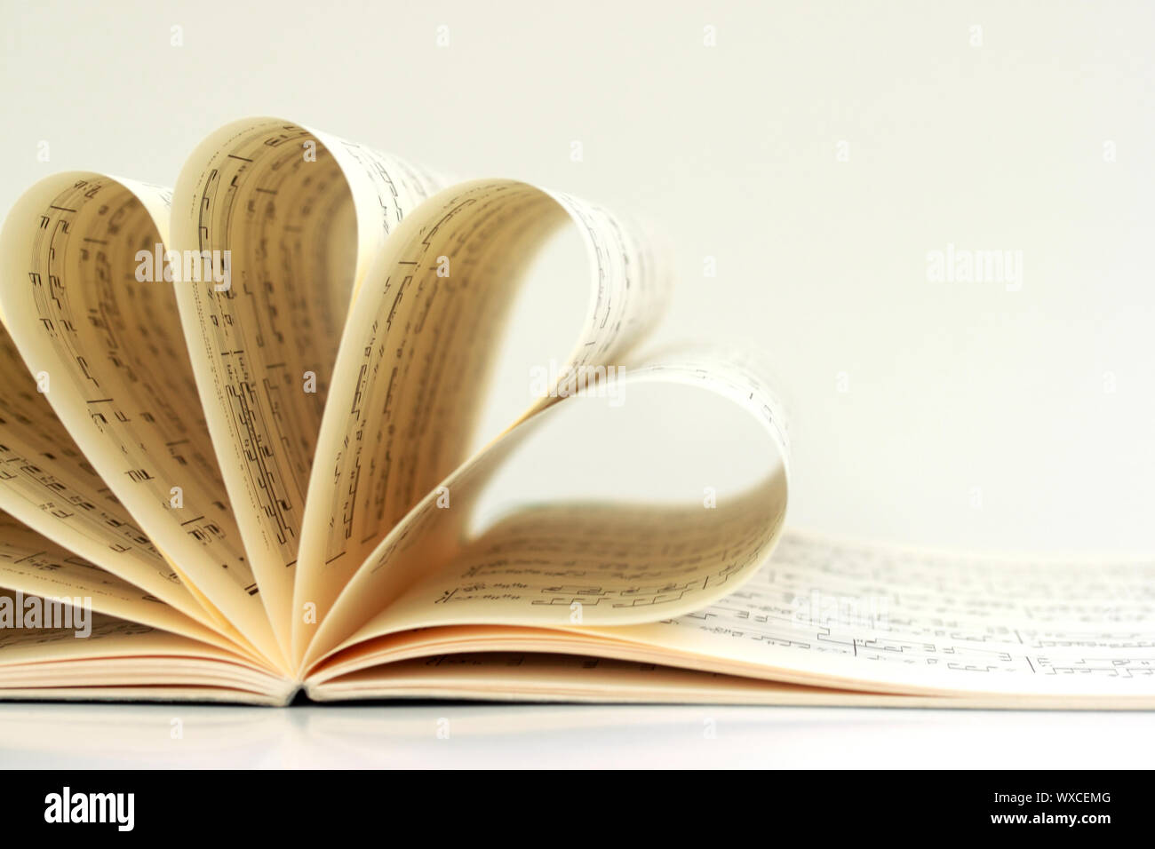 Sheet Music Book Stock Photo - Alamy