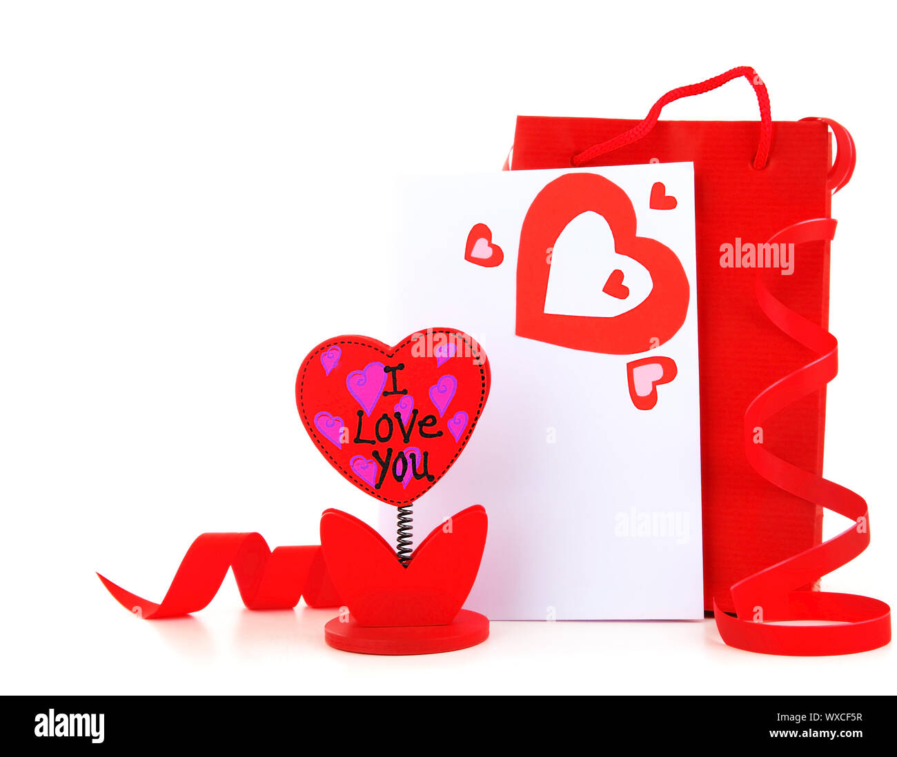 Blank red card valentine Cut Out Stock Images & Pictures - Alamy