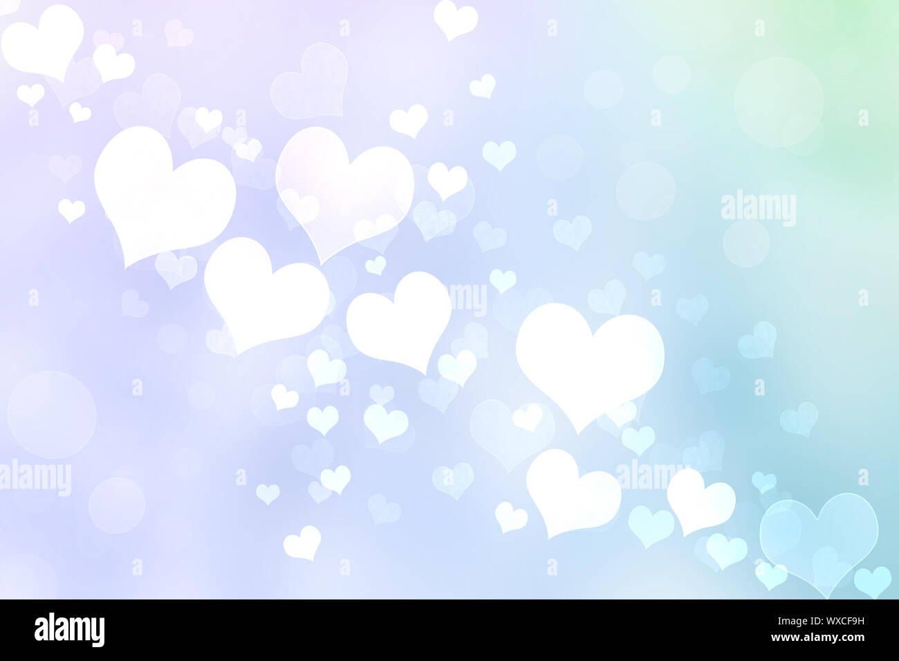 Abstract Heart Lights Background -Purple, Pink, Green Stock Photo - Alamy