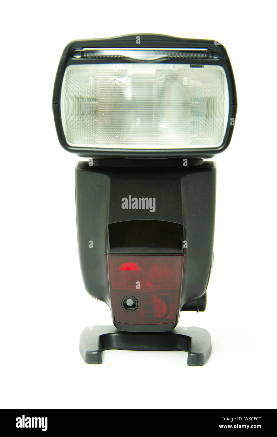 camera flash isolated on white Stock Photo - Alamy