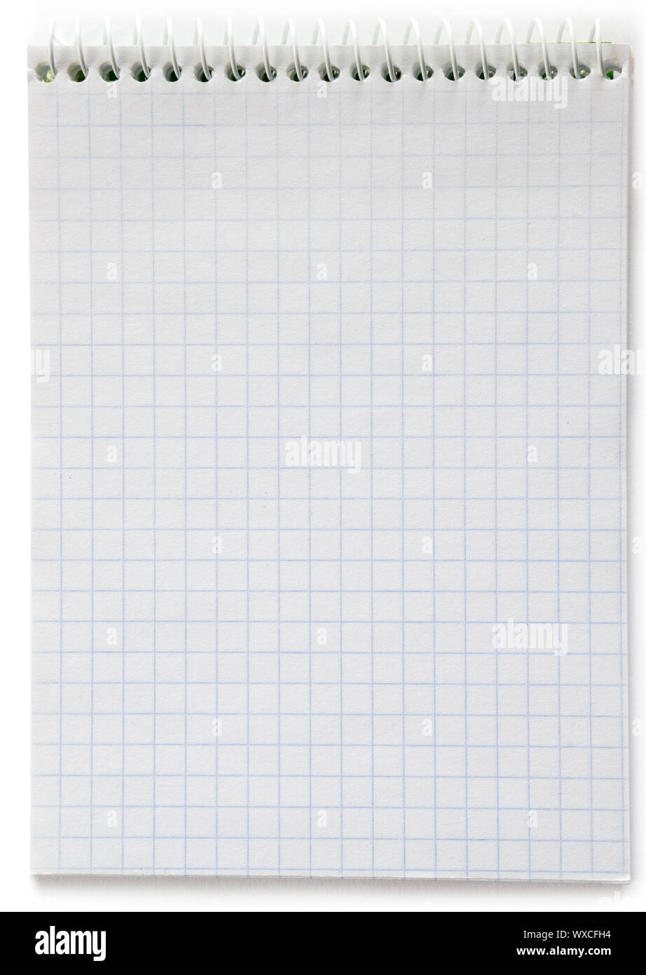blank spiral notepad isolated on white Stock Photo - Alamy