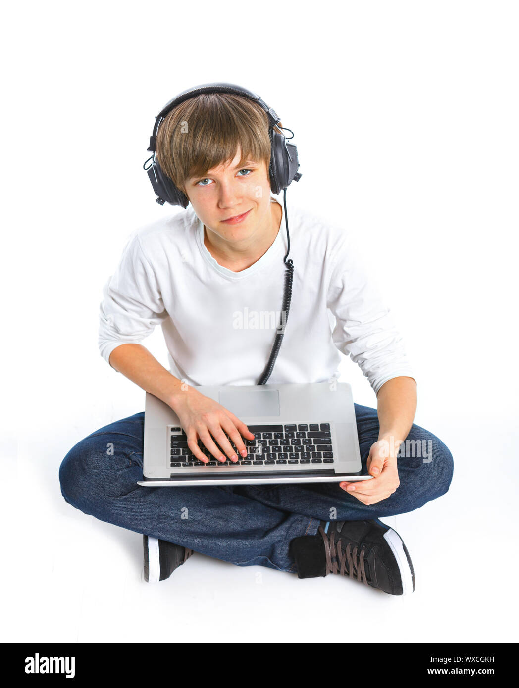 16 year old boy smiling Cut Out Stock Images & Pictures - Alamy