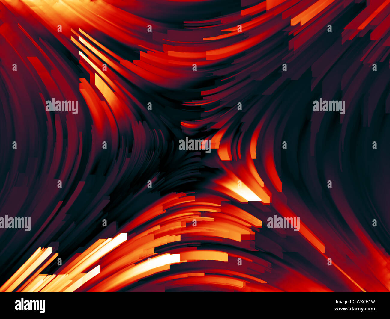 Design composed of geometric screens as a metaphor on the subject of ...