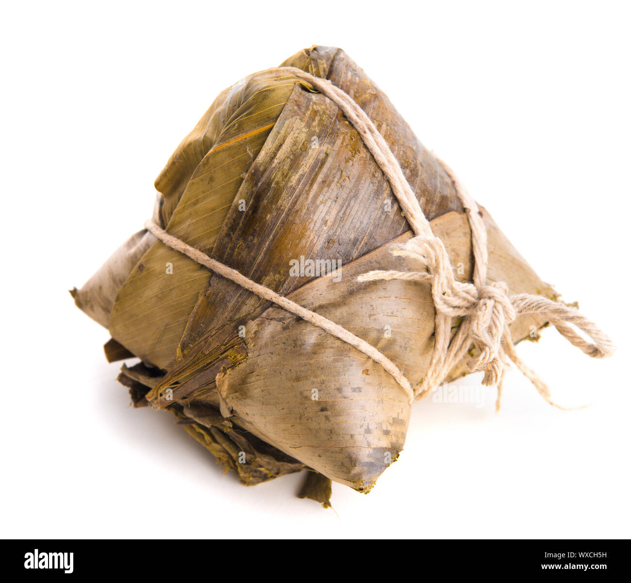 Delicious Chinese Rice Dumpling on white background Stock Photo - Alamy