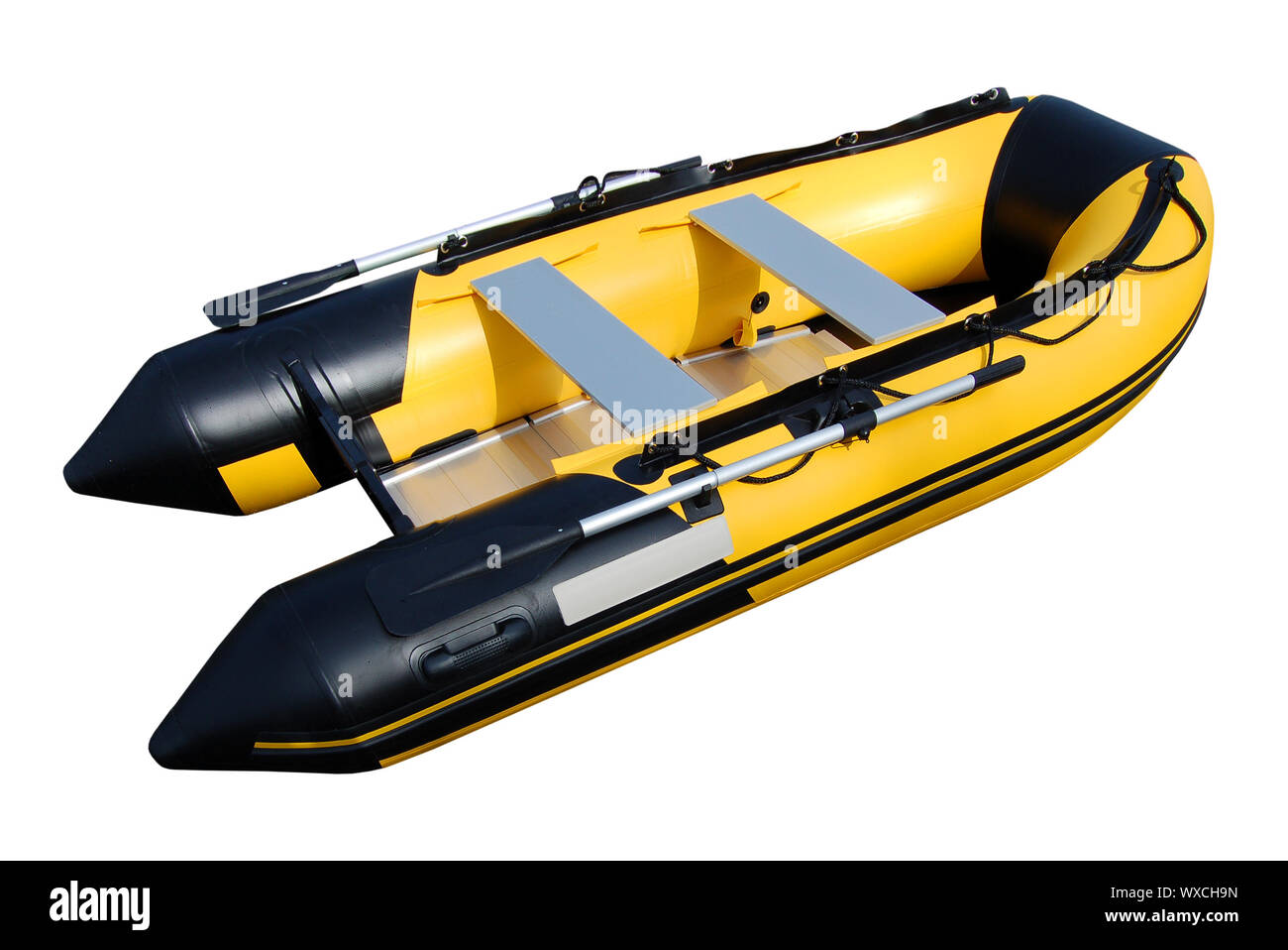 isolated inflatable boat on white background with path Stock Photo - Alamy