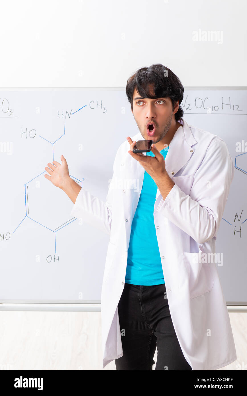 Teacher student talking in laboratory hi-res stock photography and ...