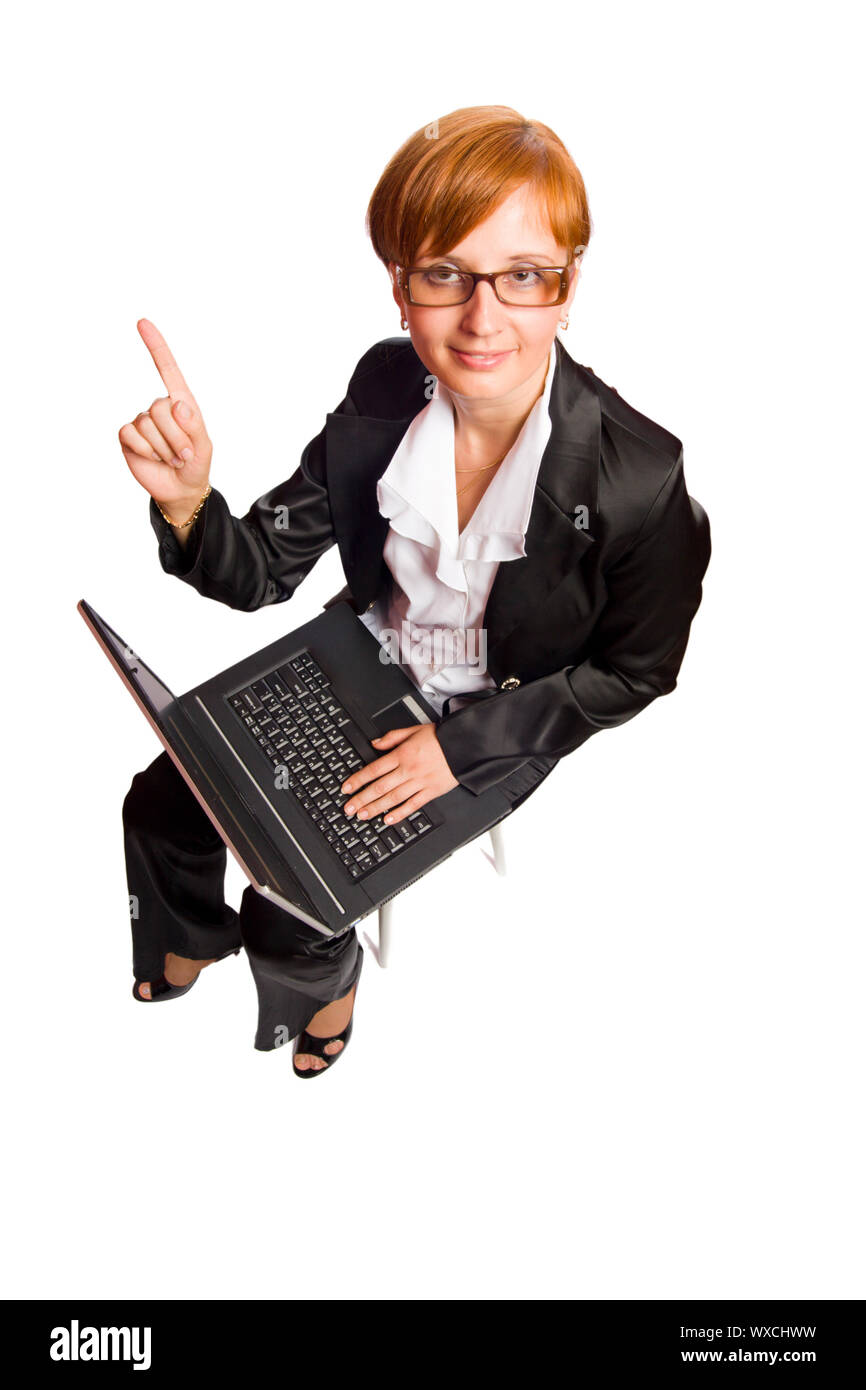 Redhead business woman on Cut Out Stock Images & Pictures - Alamy