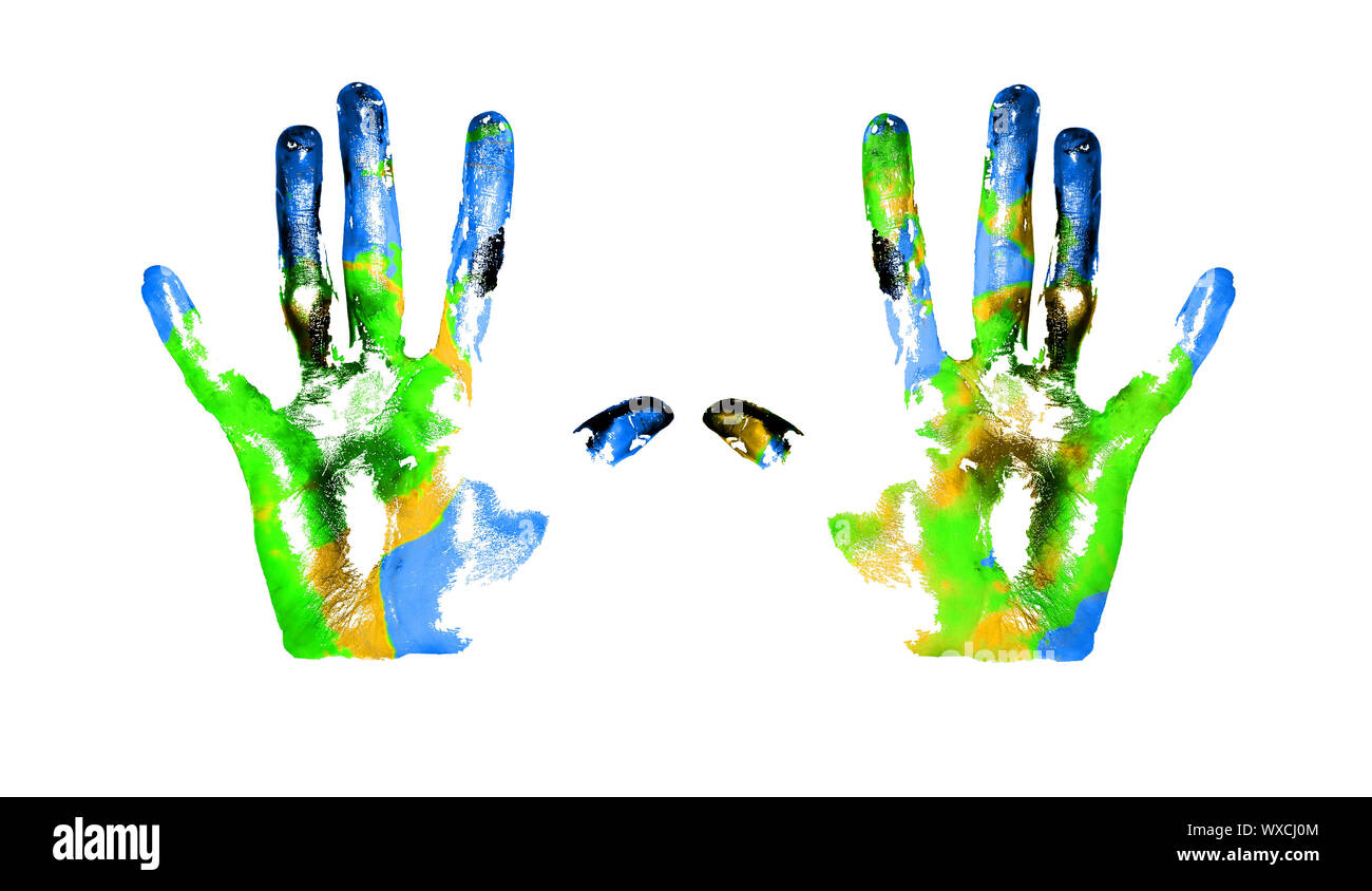 Handprints paint hi-res stock photography and images - Alamy