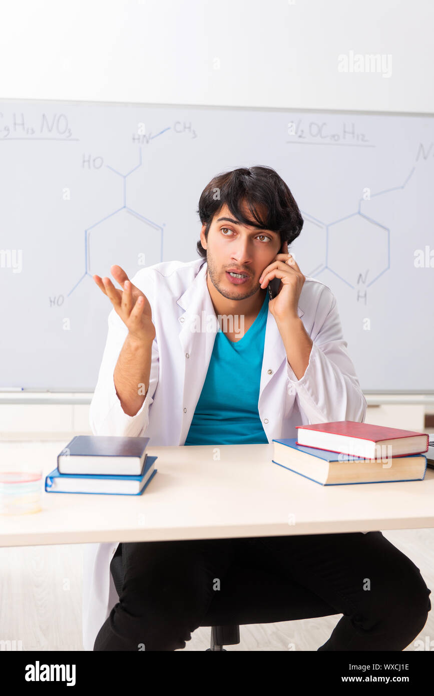 Teacher student talking in laboratory hi-res stock photography and ...