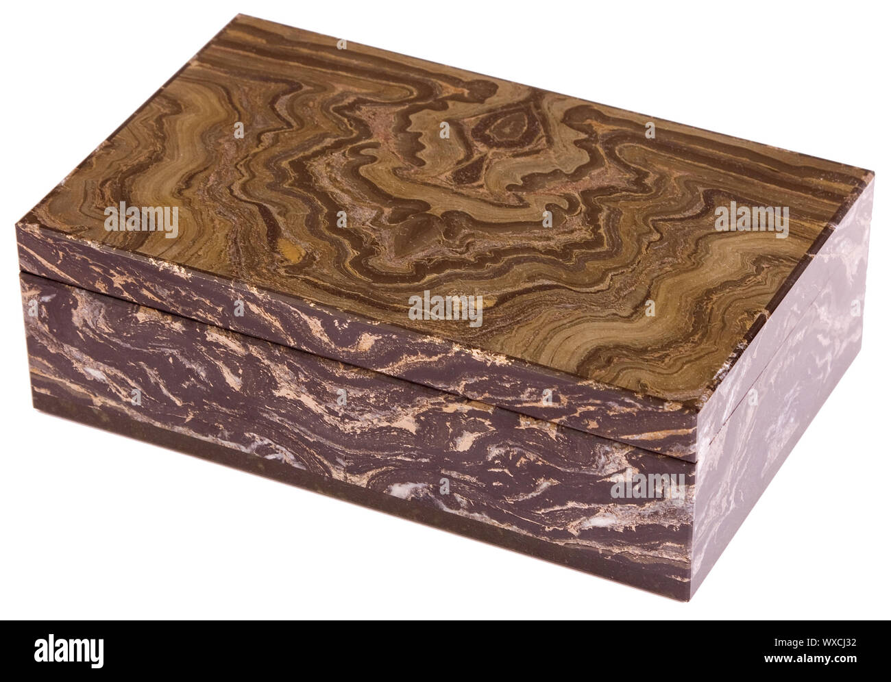 On a white background the closed casket from a stone Stock Photo - Alamy