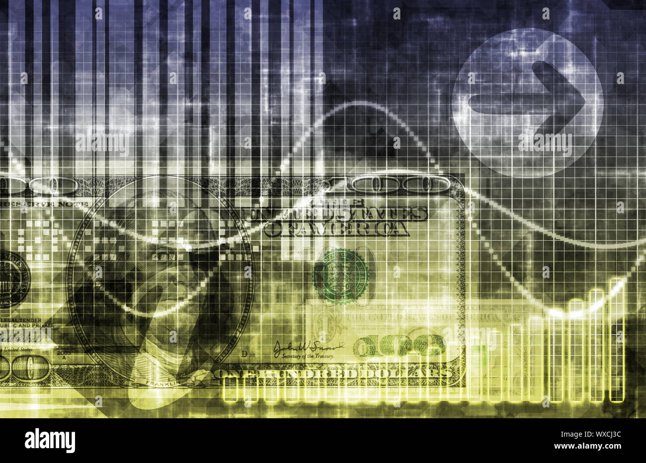 Investment Portfolio Art as a Abstract Background Stock Photo - Alamy