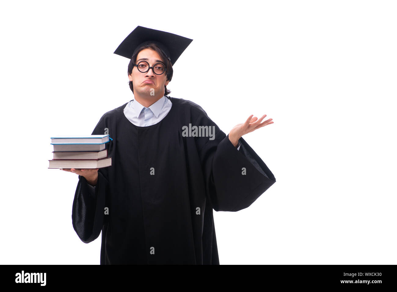 Young handsome man graduating from university Stock Photo - Alamy