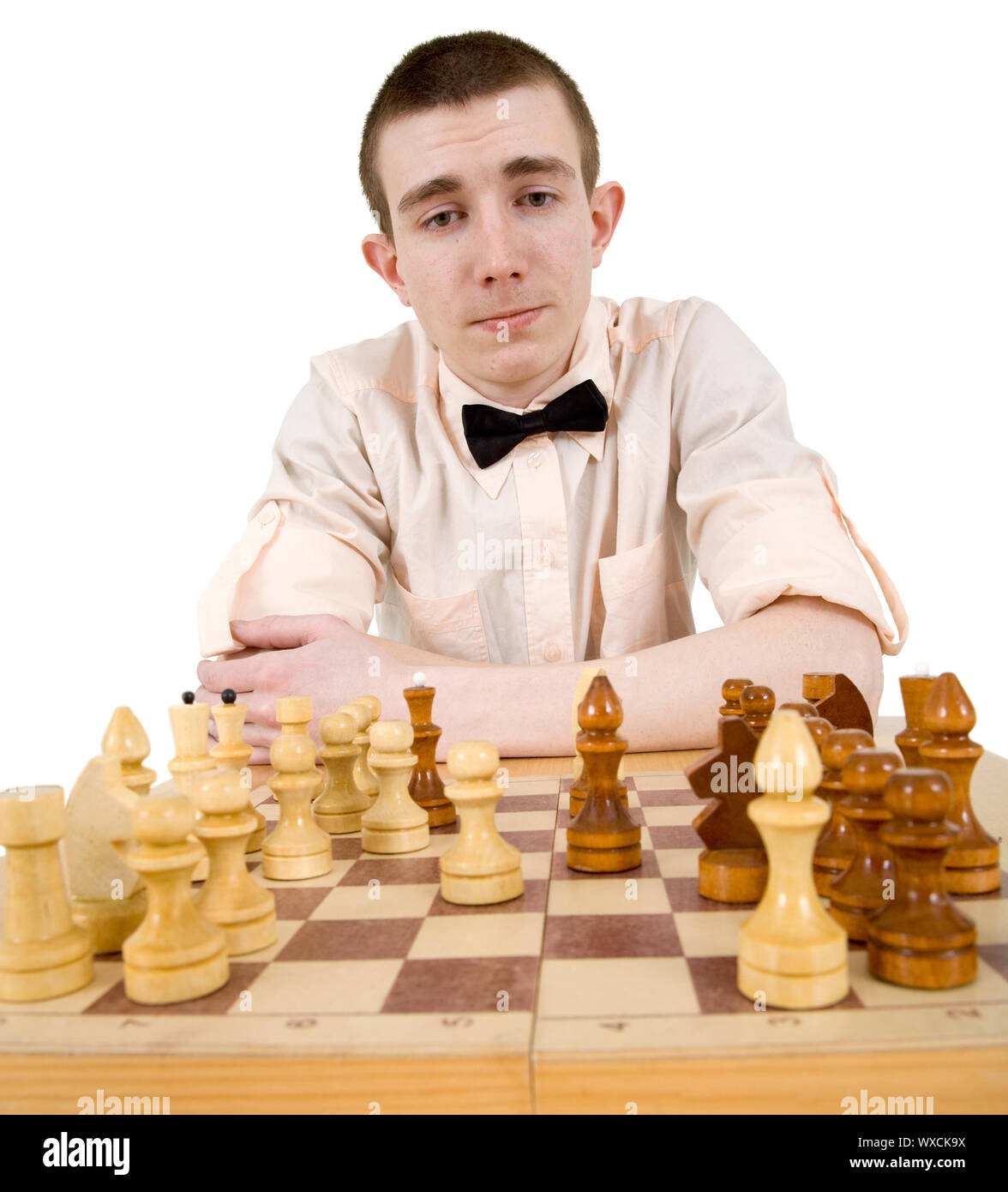 Grand master man on the white background Stock Photo - Alamy