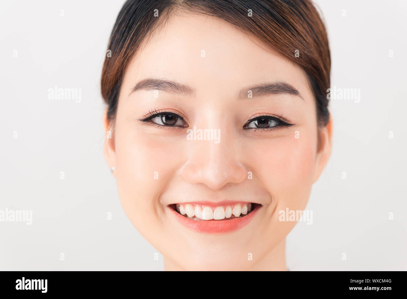 Woman portrait natural beautiful casual beautiful people Stock Photo ...