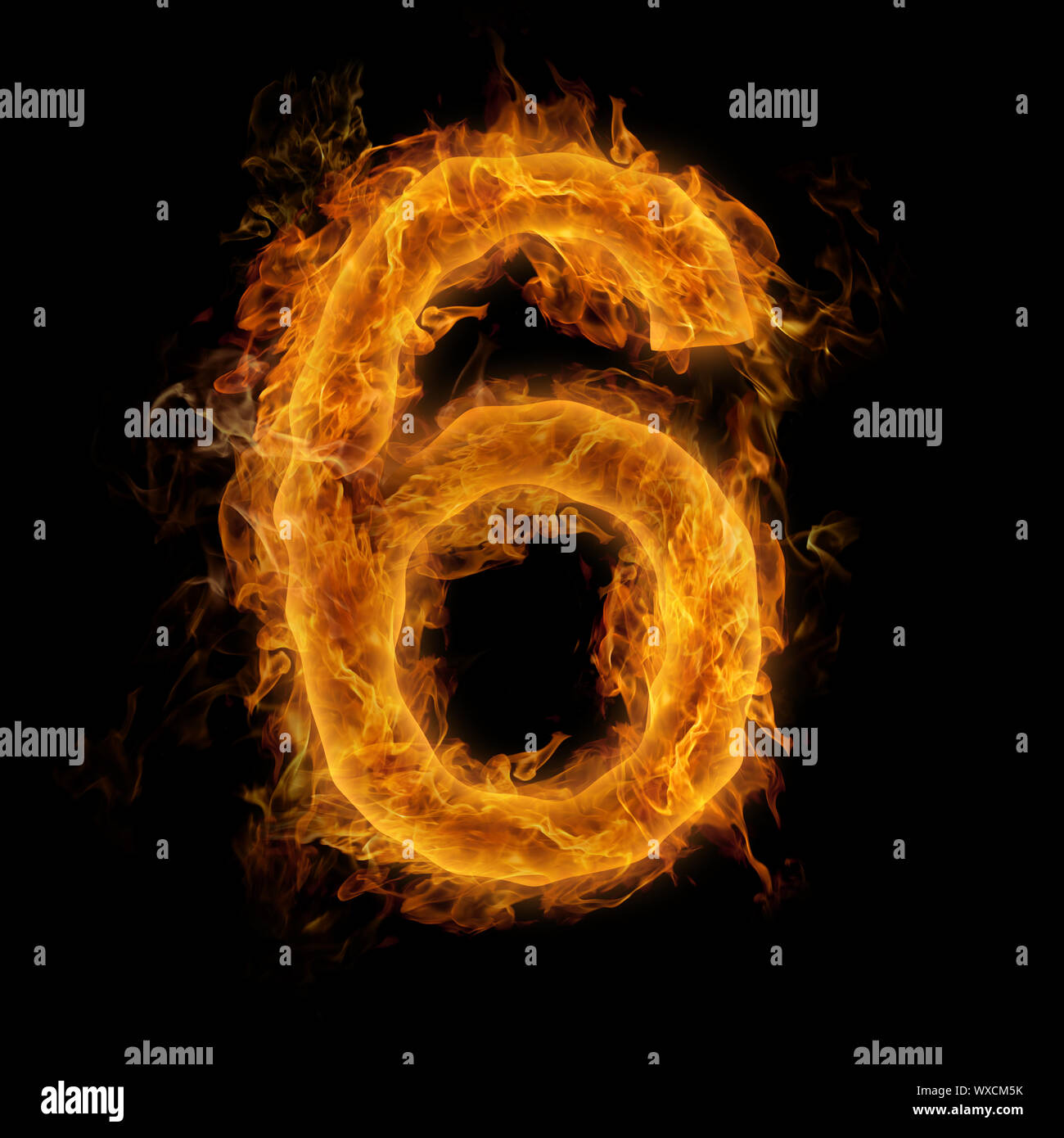 Burning fire fonts hi-res stock photography and images - Alamy