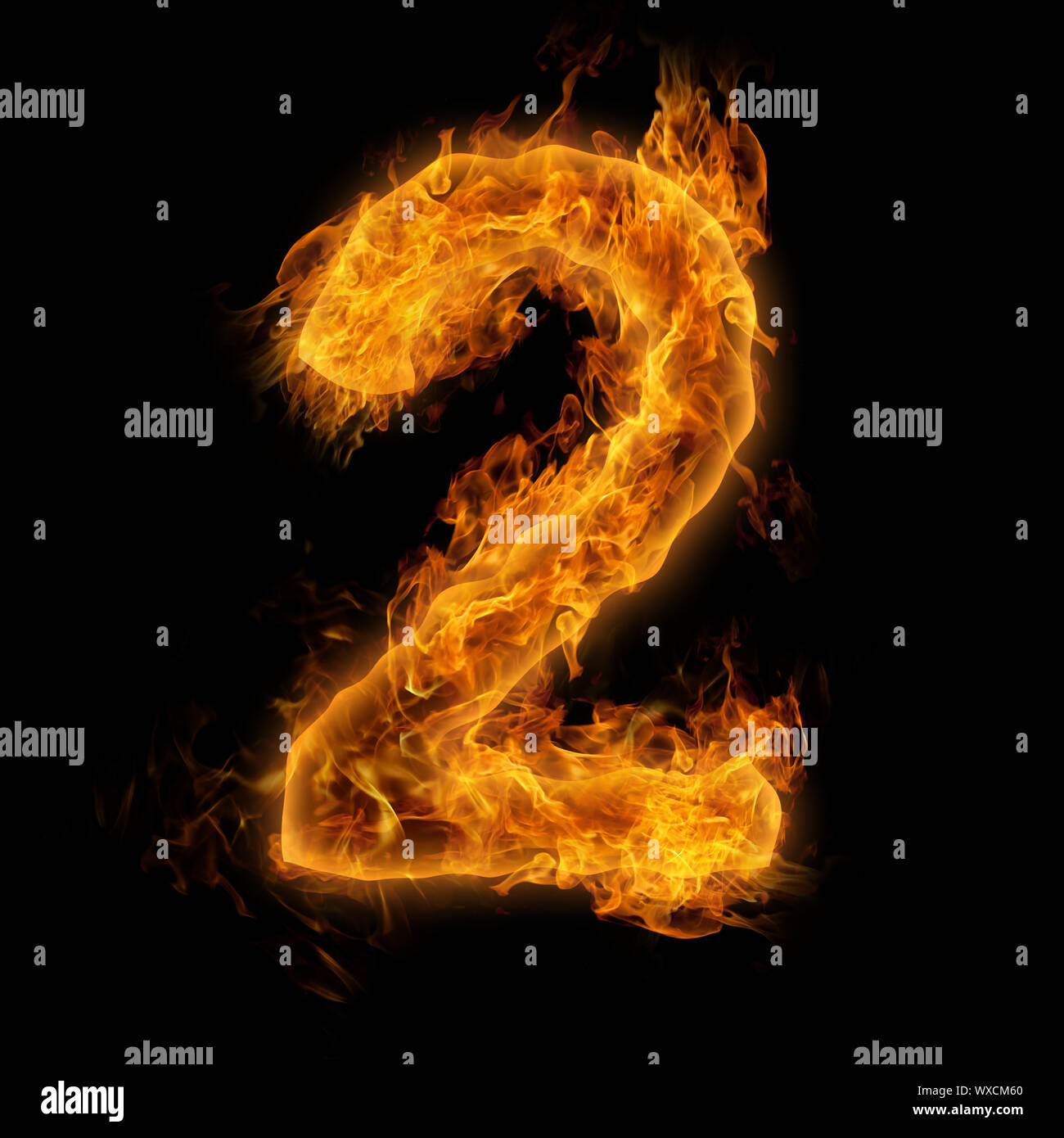 Burning fire fonts hi-res stock photography and images - Alamy