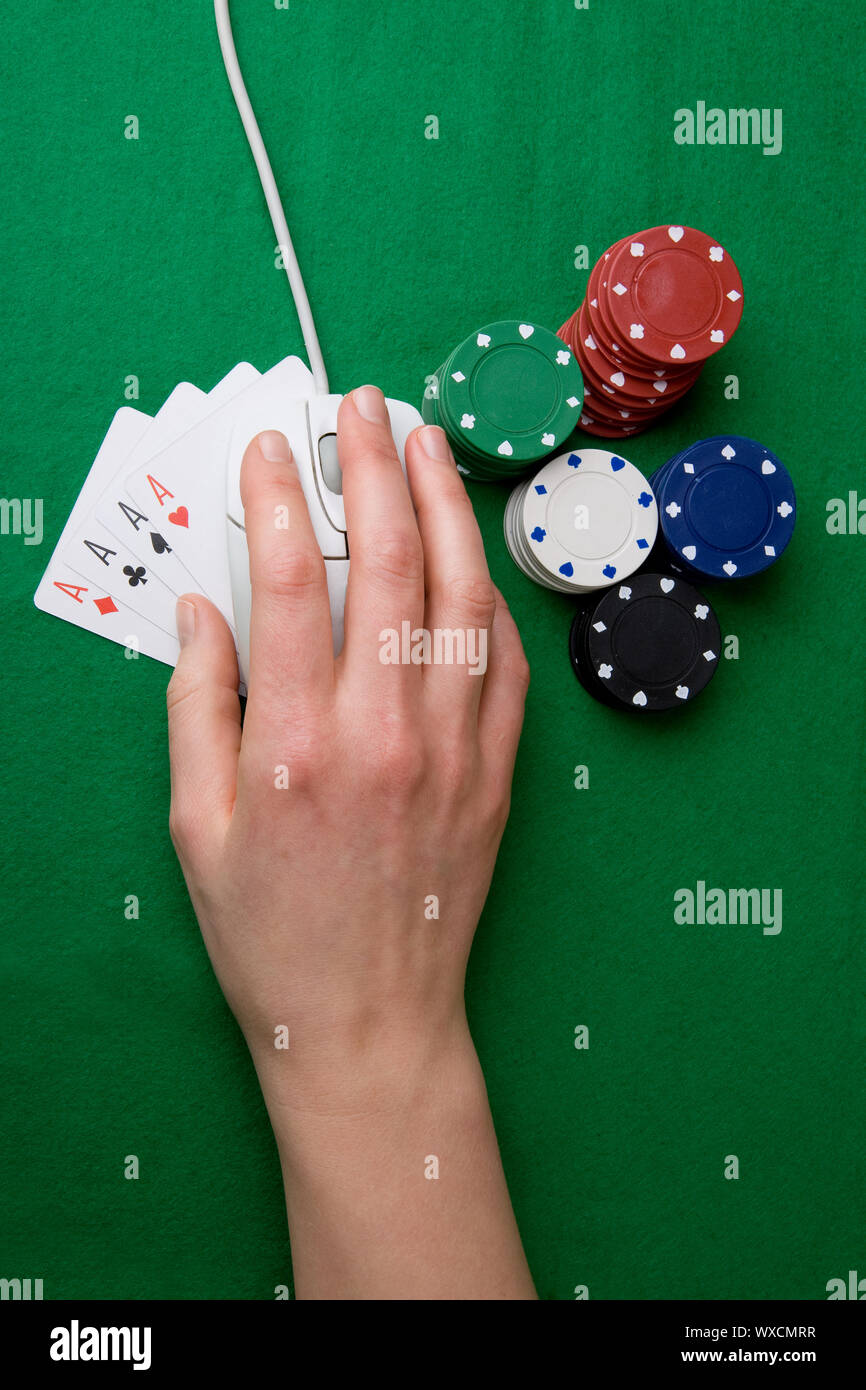 Poker chip computer hi-res stock photography and images - Alamy