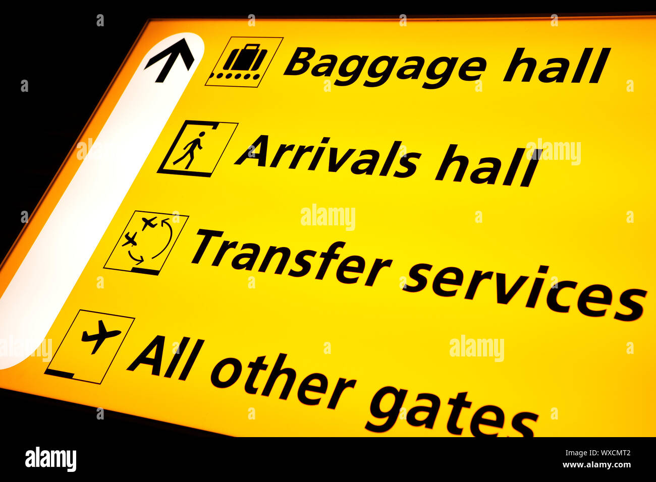 Baggage claim airport sign hi-res stock photography and images - Alamy