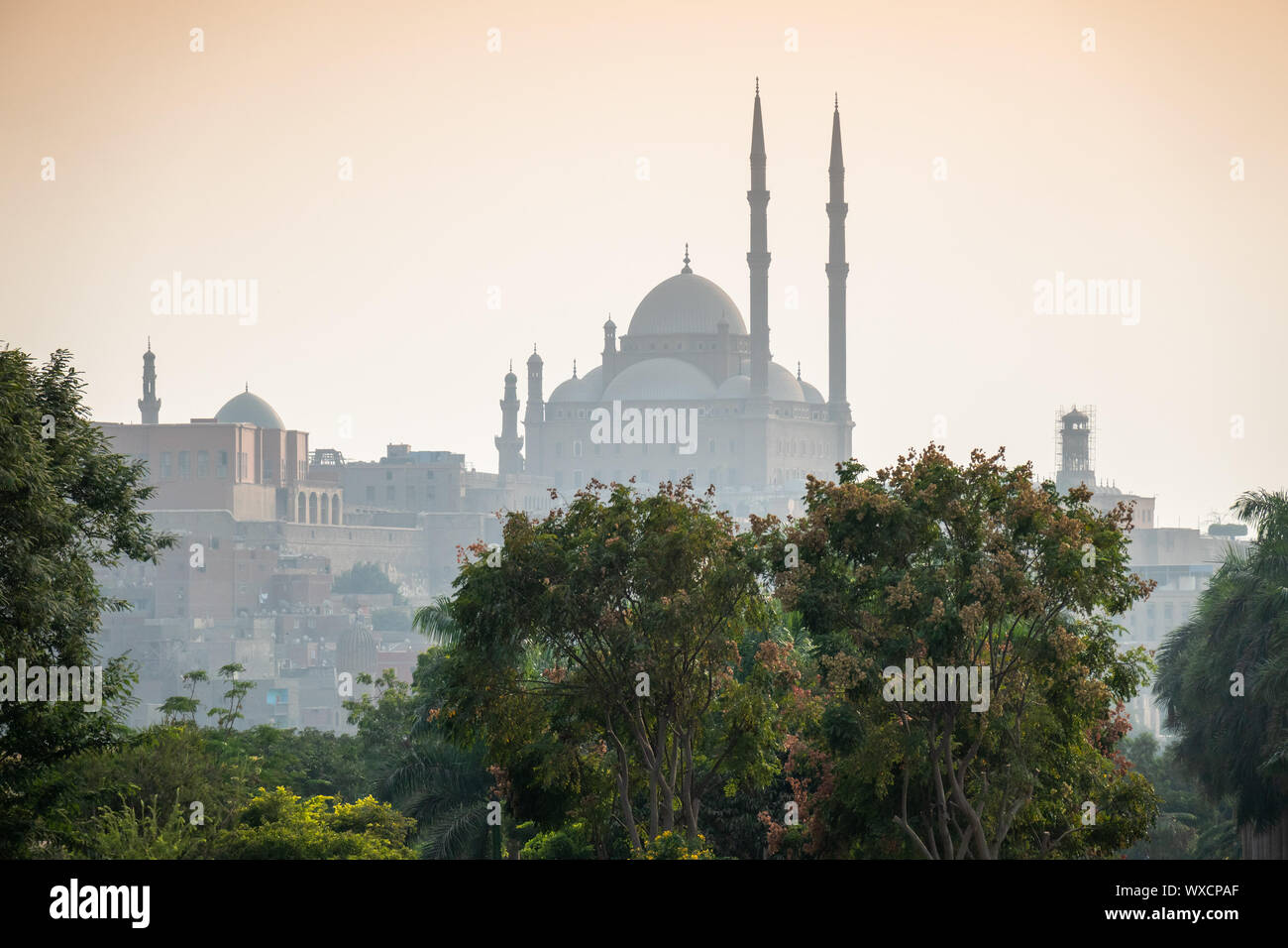 sunset scenery at Cairo Egypt Stock Photo - Alamy