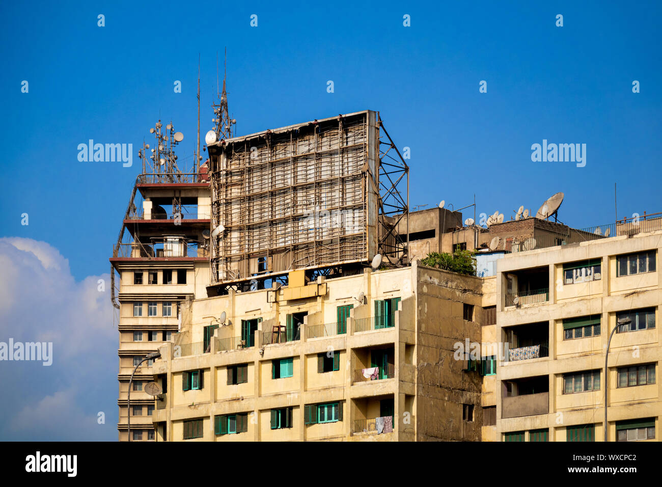 old hotel building in Cairo Egypt Stock Photo - Alamy