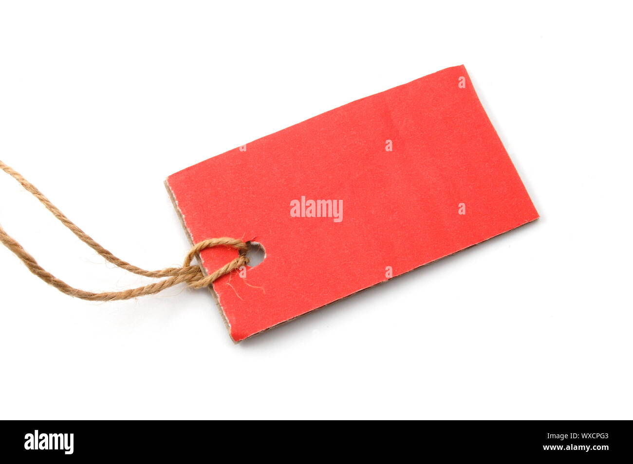 blank price tag isolated on a white background Stock Photo - Alamy