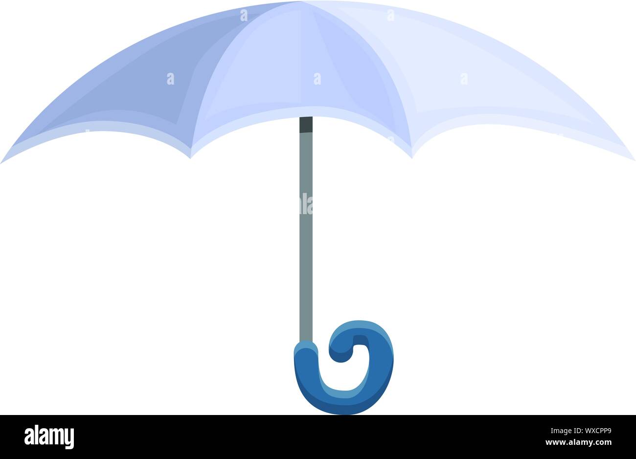 Grey umbrella icon. Cartoon of grey umbrella vector icon for web design ...