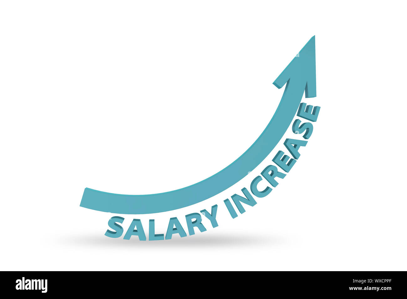 Salary increase concept - 3d rendering Stock Photo - Alamy