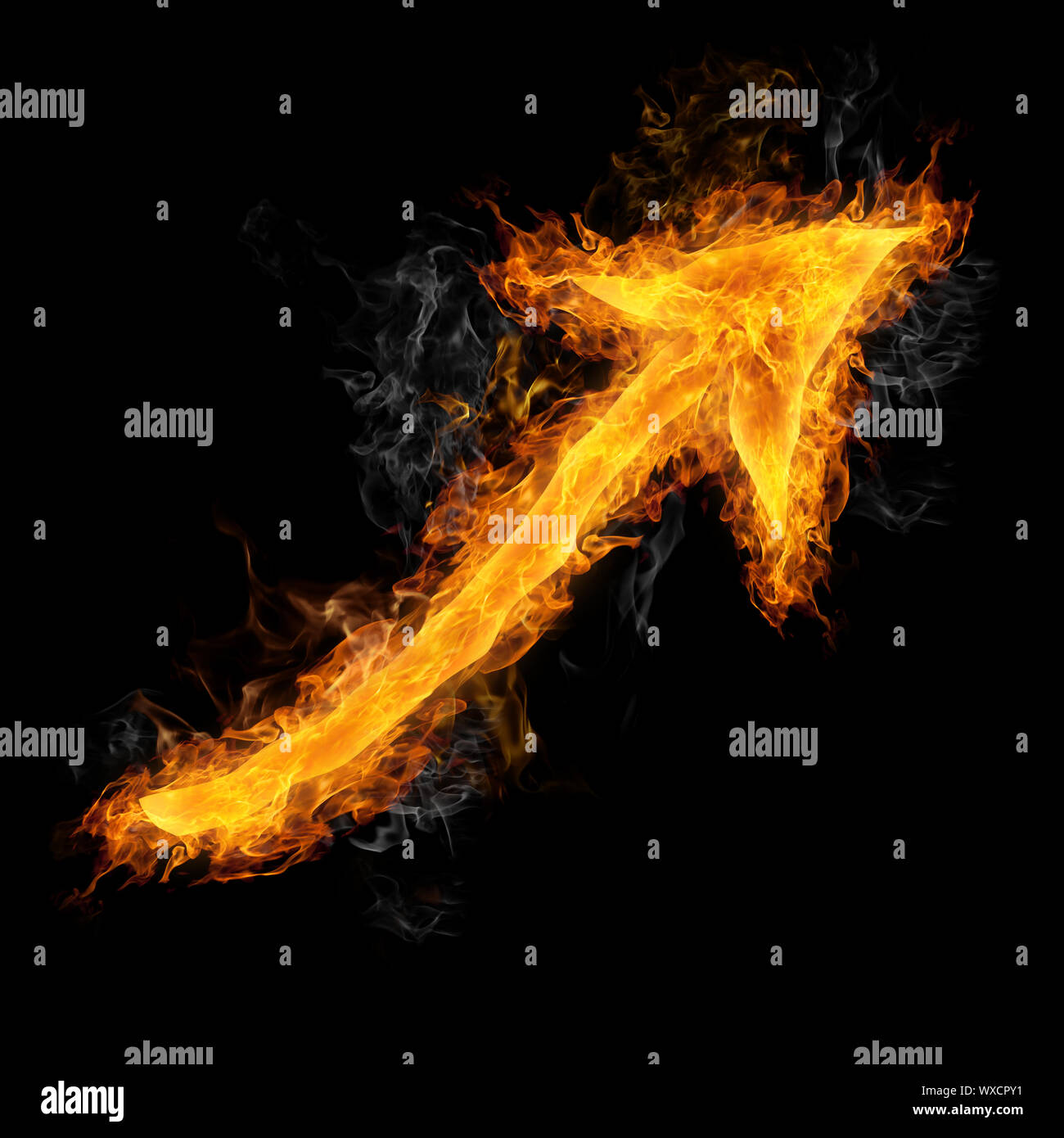 Fiery arrow hi-res stock photography and images - Alamy