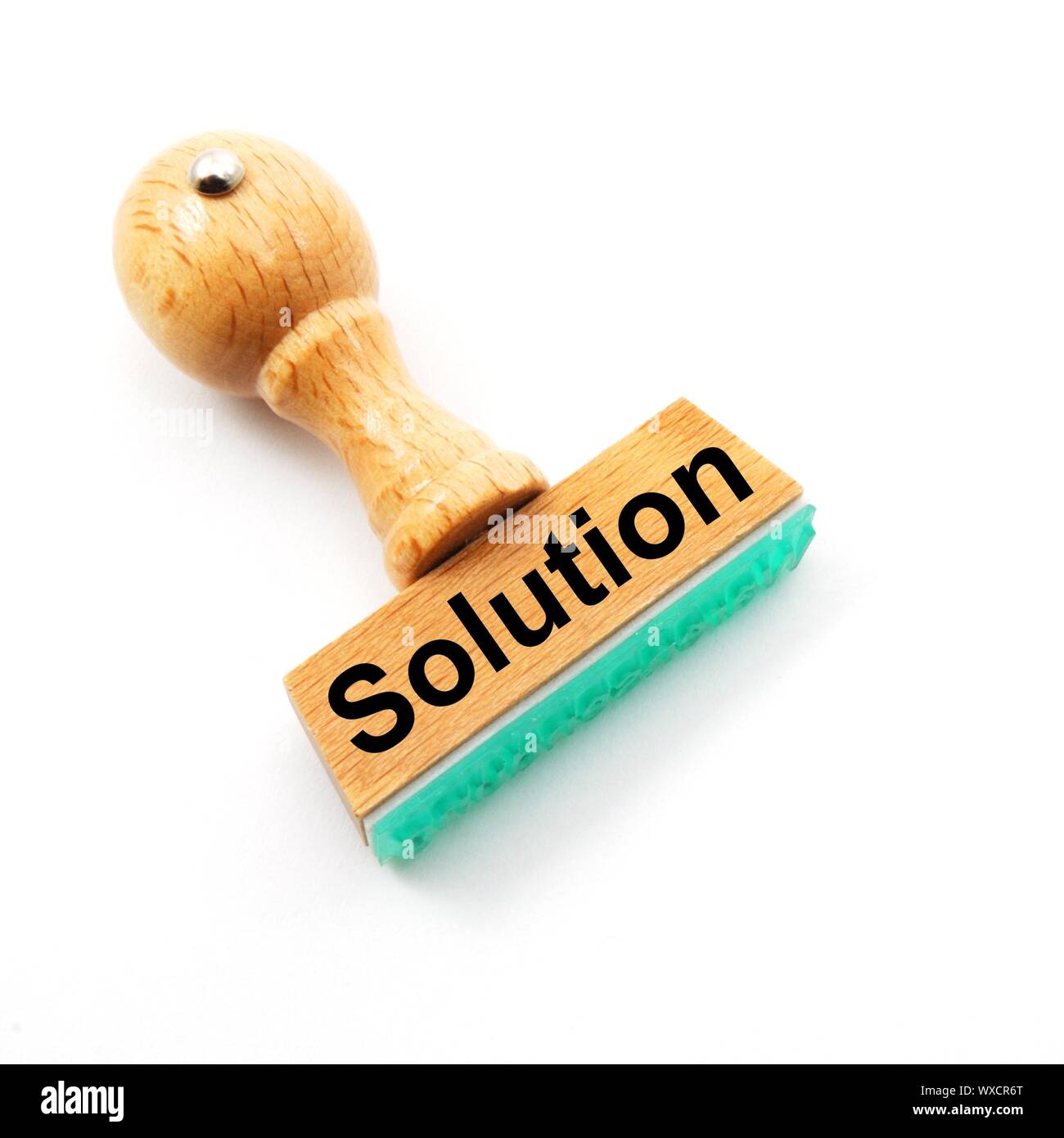 solution stamp showing concept for solving problems in office Stock ...
