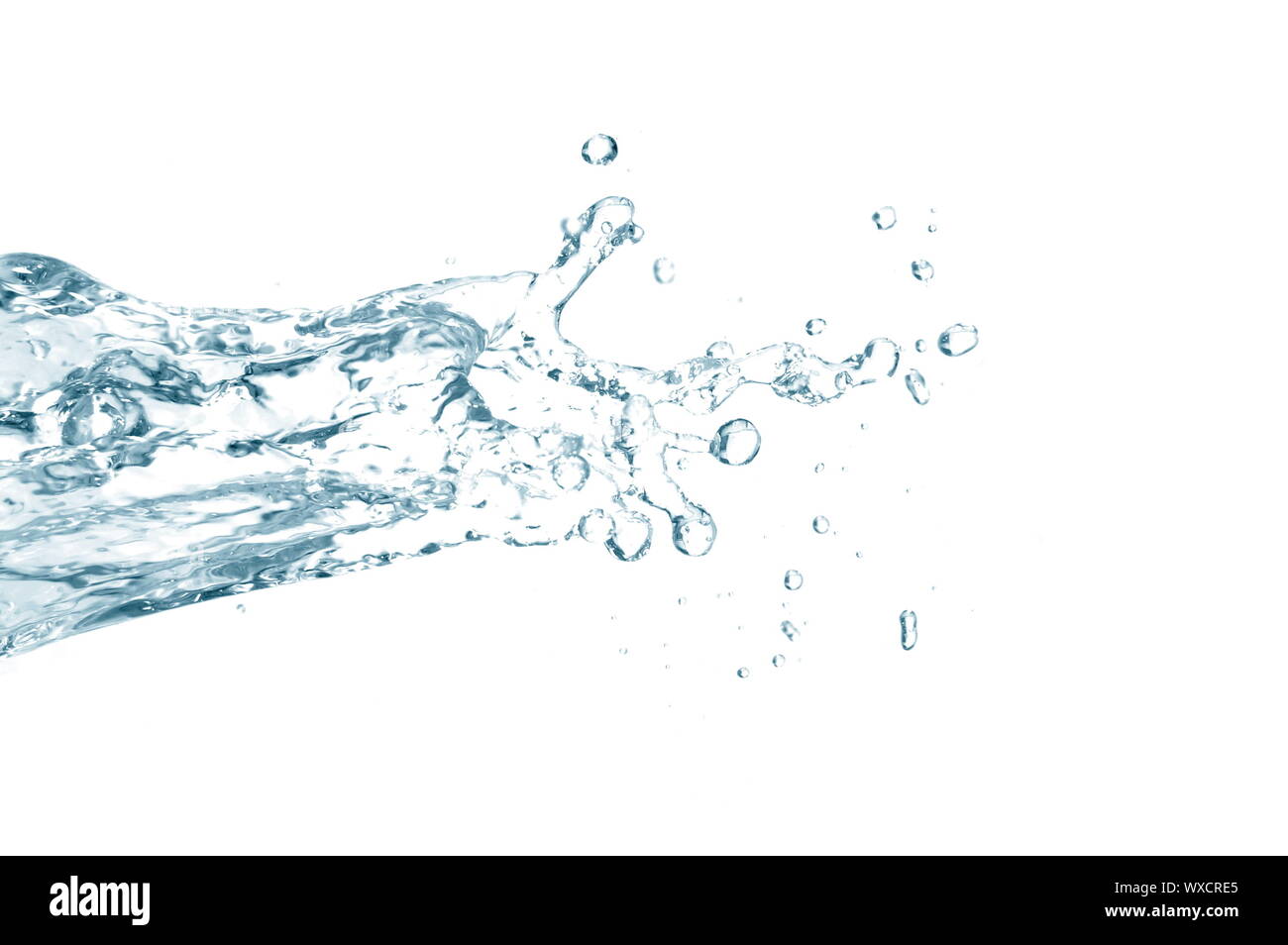 fresh water splash isolated on white background Stock Photo - Alamy