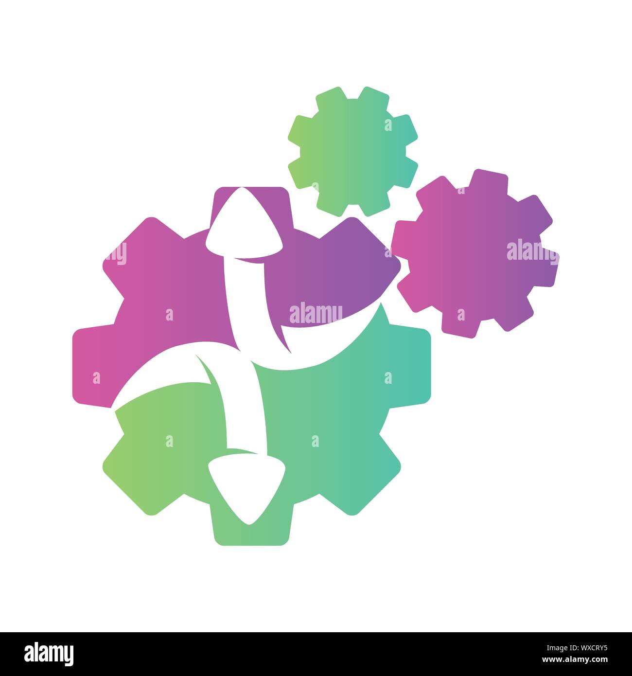 Three way directional Stock Vector Images - Alamy