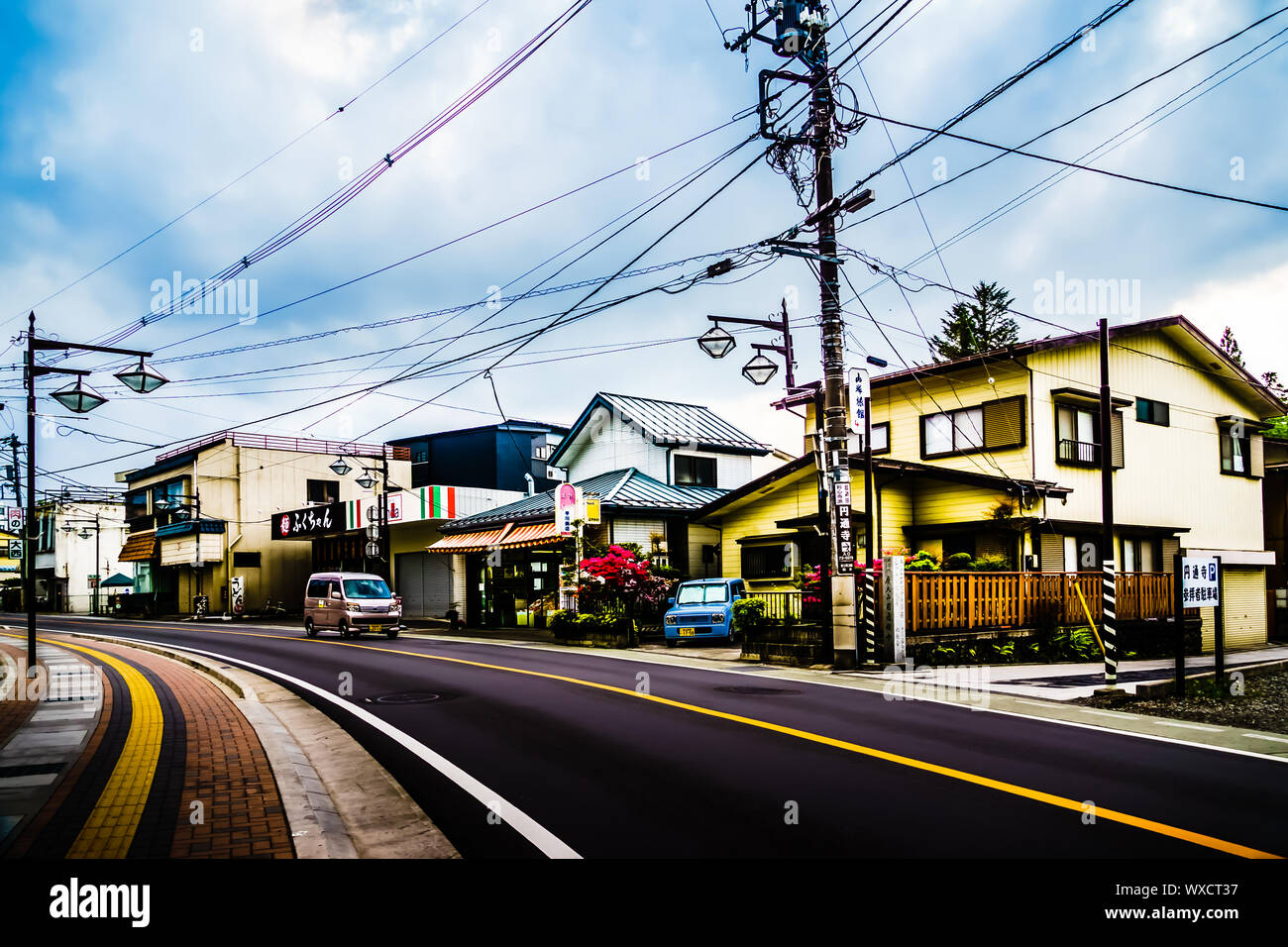 Tokyo, Japan - May 13, 2019: Kawaguchiko Station is a railway station ...