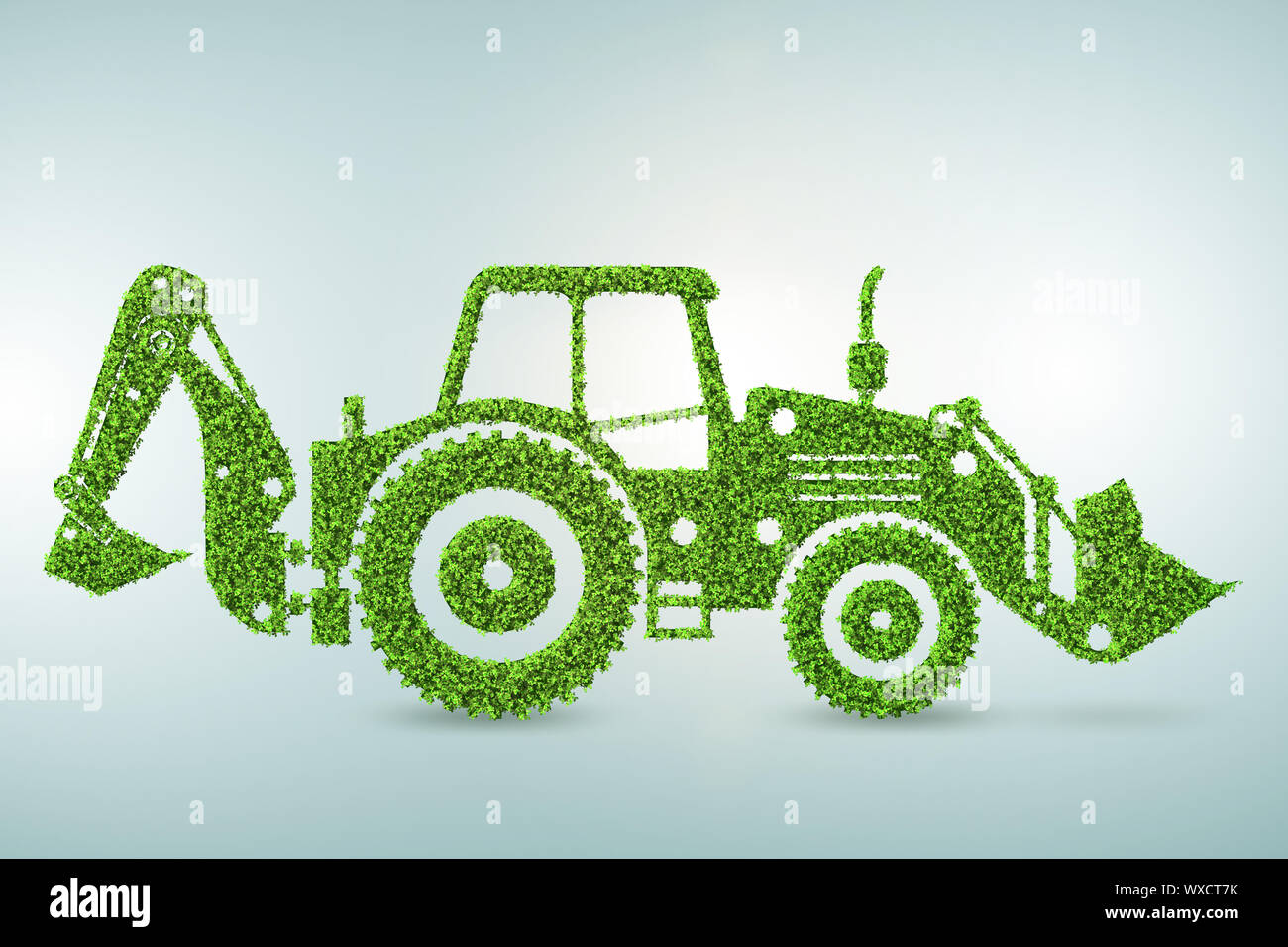 Green environmentally friendly vehicle concept - 3d rendering Stock ...