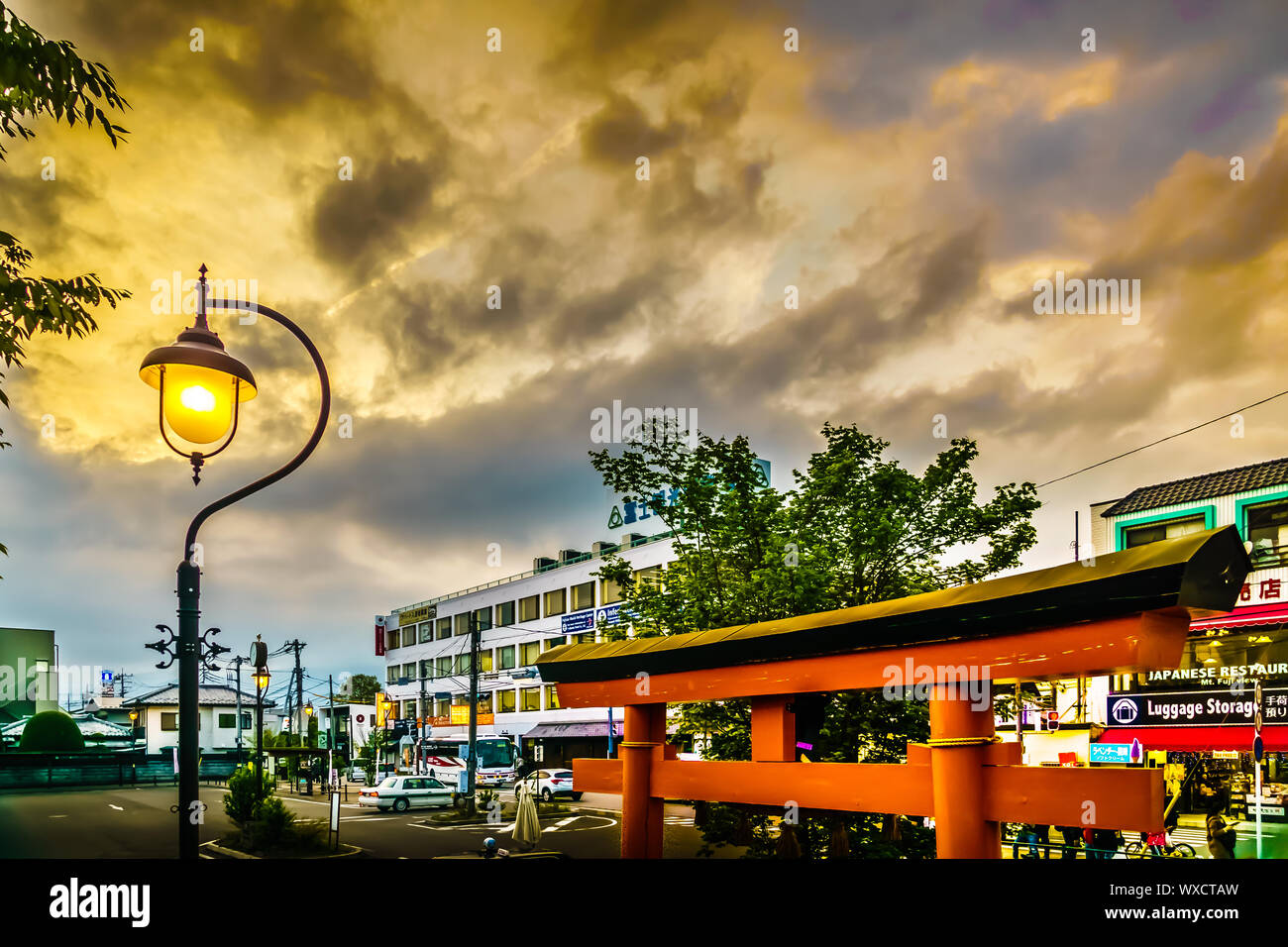 Tokyo, Japan - May 13, 2019: Kawaguchiko Station is a railway station ...